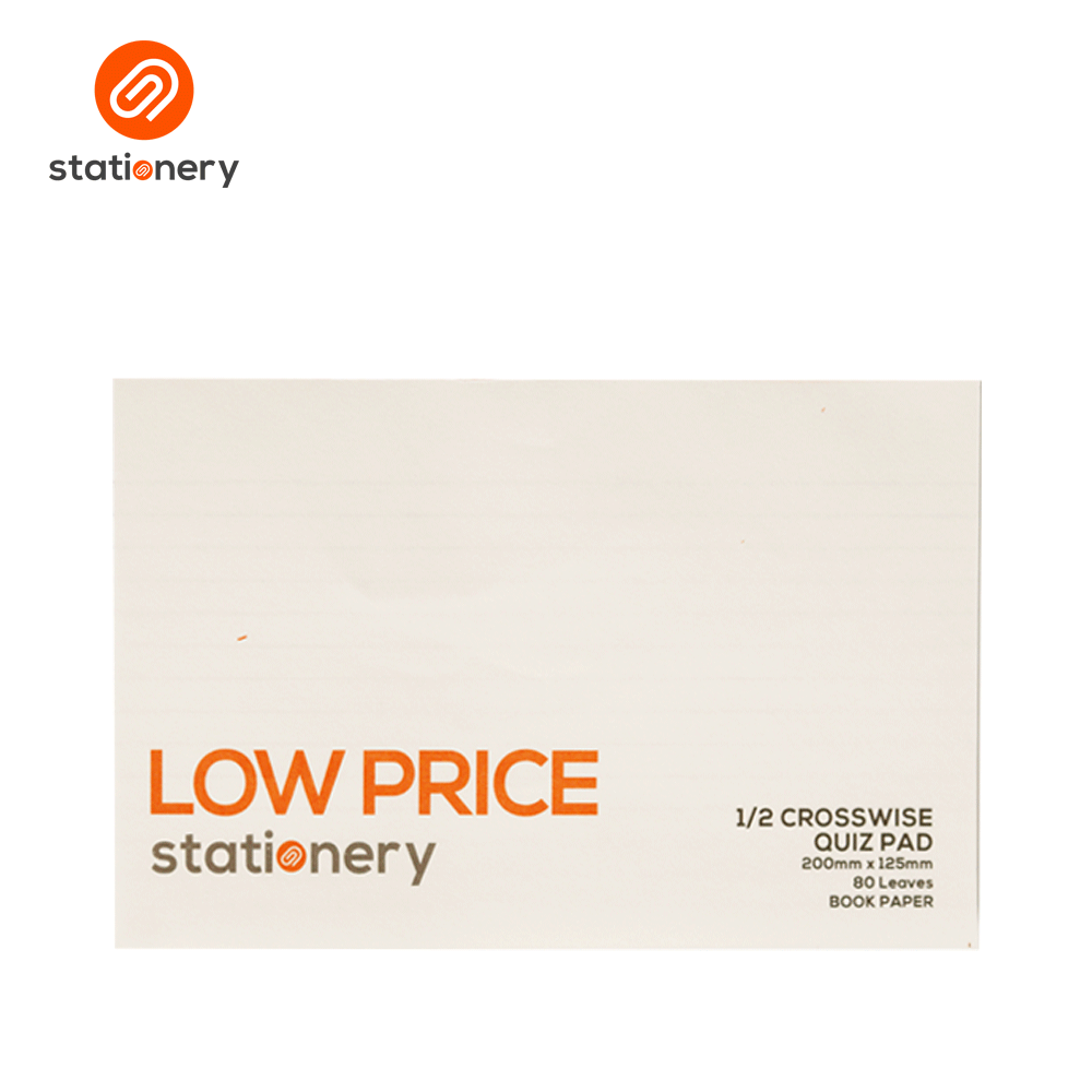 Low Price 1/2 Crosswise 80lvs 2 Pads per Pack – SM Stationery