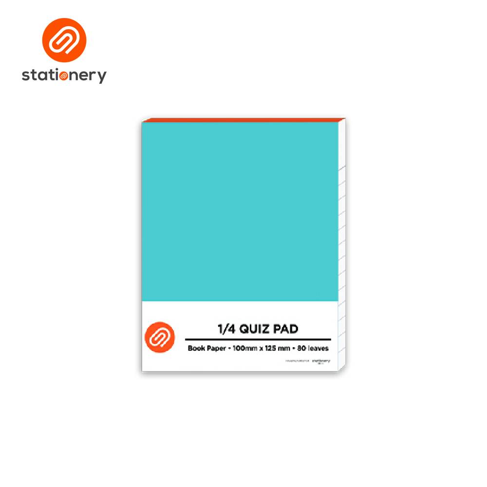 1/4 Quiz Pad 80lvs 4 Pads per Pack – SM Stationery