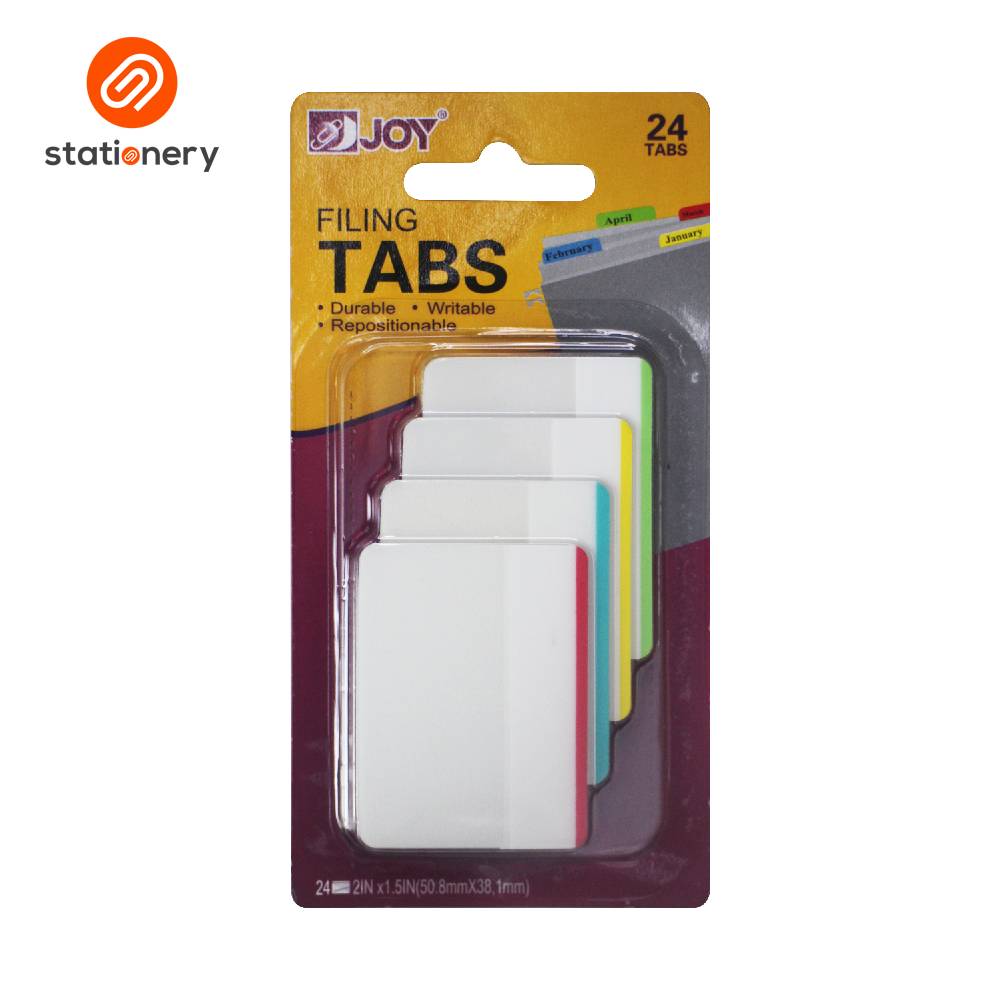Joy Filling Tabs 2x1.5" - 24 pcs – SM Stationery