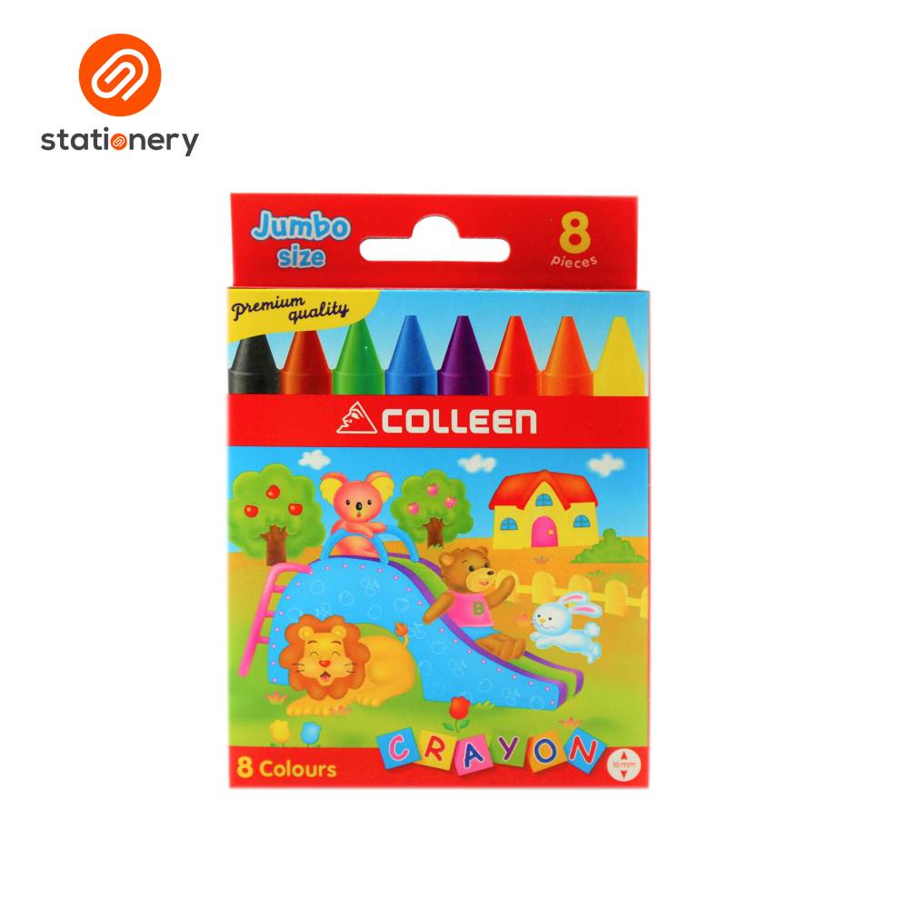 Colleen Jumbo Crayons - 8 Colors – SM Stationery