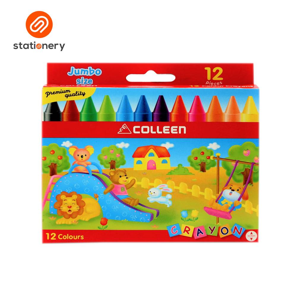Colleen Jumbo Crayons - 12 Colors – SM Stationery