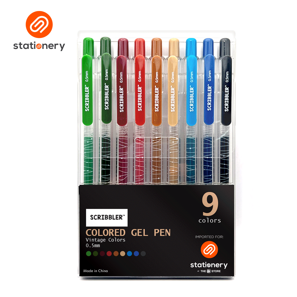 Scribbler Gel Pens 9 Vintage Colors – SM Stationery