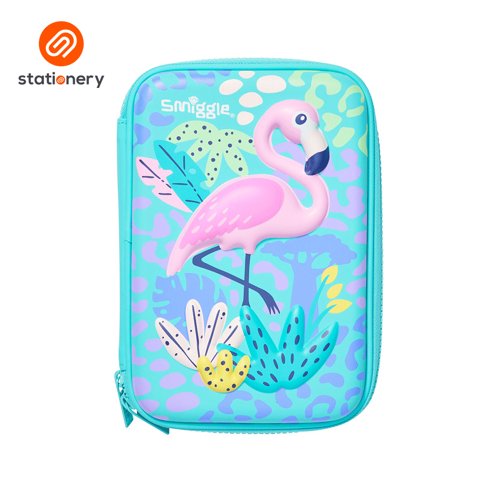 Smiggle Wild Side Hardtop Pencil Case - Aqua – SM Stationery