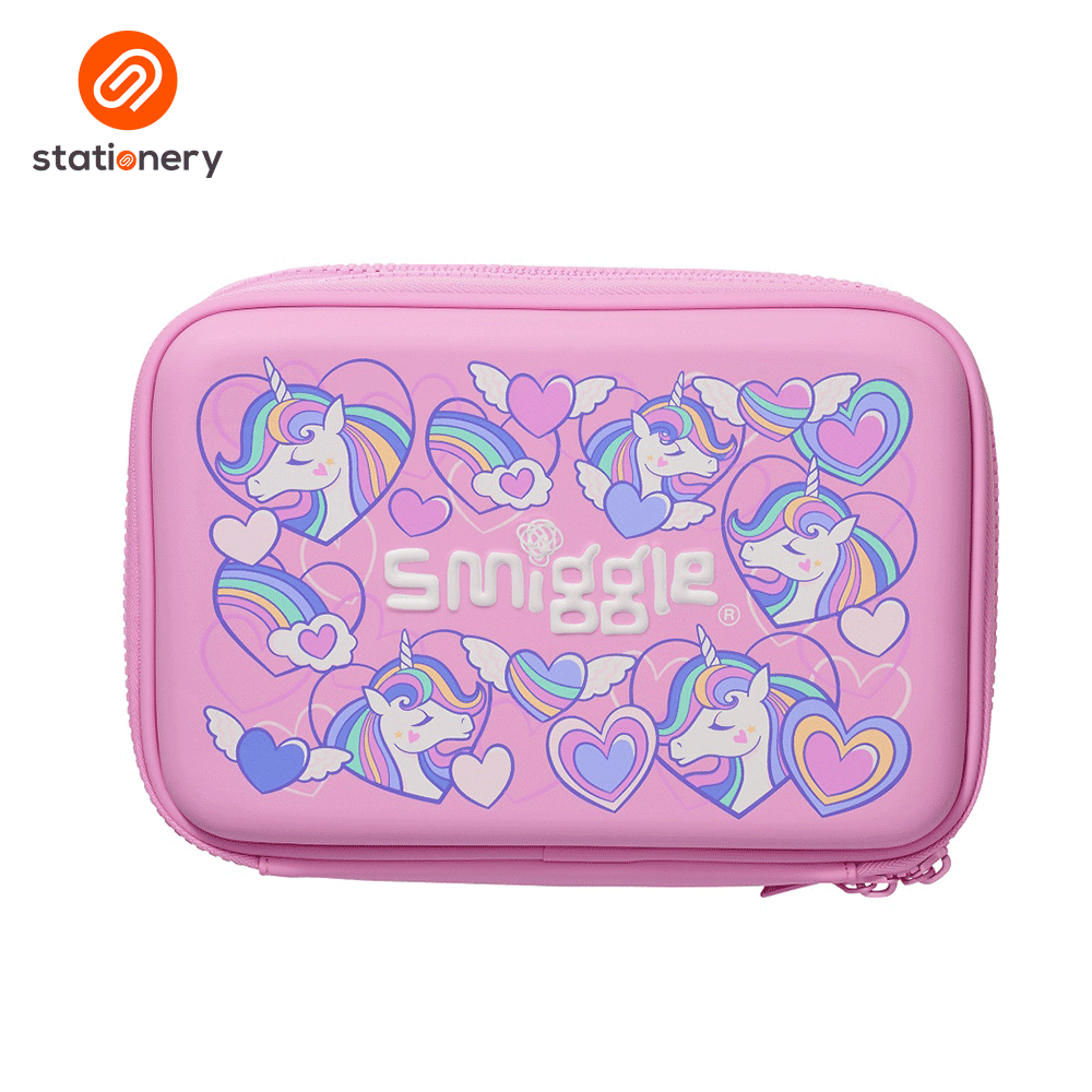 Smiggle Fly High Hardtop Double Up Pencil Case - Pink – SM Stationery