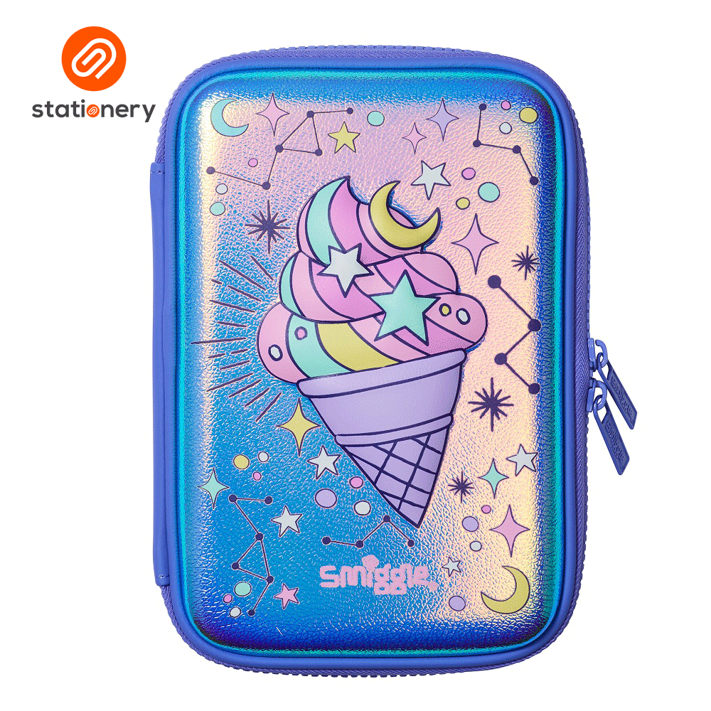 Smiggle Epic Adventures Hardtop Pencil Case - Purple – SM Stationery