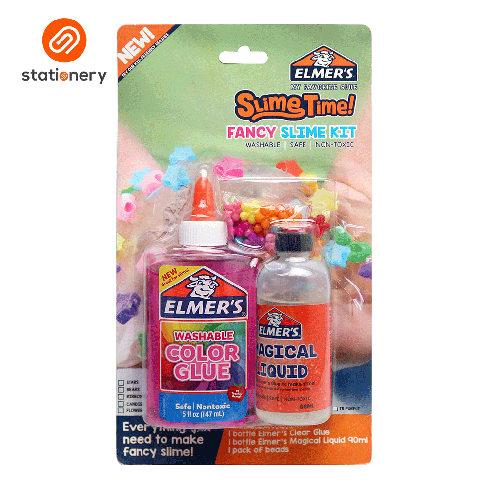 Elmer's Transparent Pink Glue Fancy Slime Kit - With Flower – SM Stationery