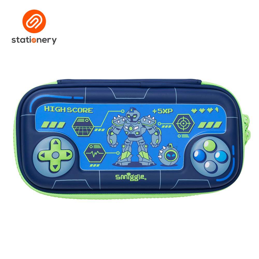 Smiggle Energetic Small Hardtop Pencil Case - Navy – SM Stationery