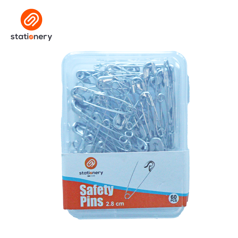 Stationery Safety Pins 2.8cm - 60 pcs per Pack – SM Stationery