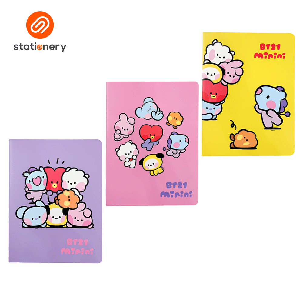 BT21 Minini Soft Cover Notebook 3s – SM Stationery