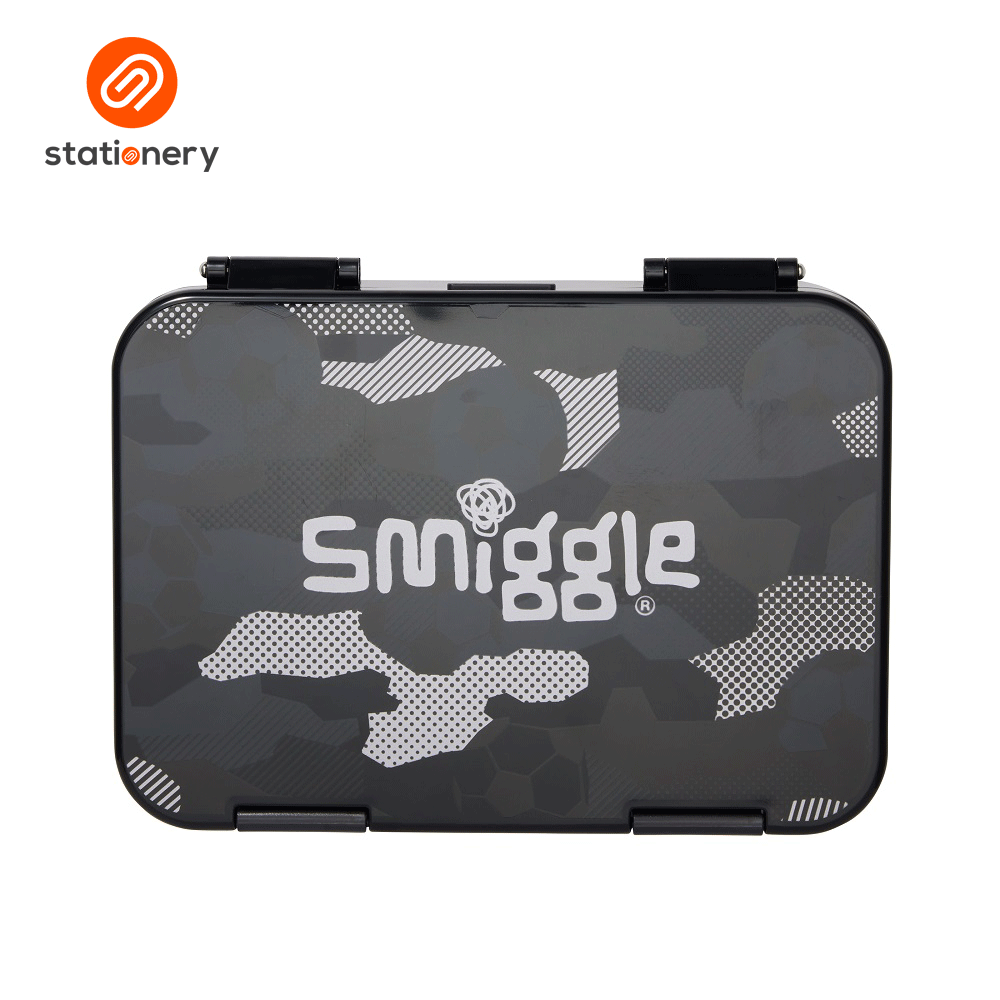 Smiggle Assist Medium Happy Bento Lunchbox - Black – SM Stationery