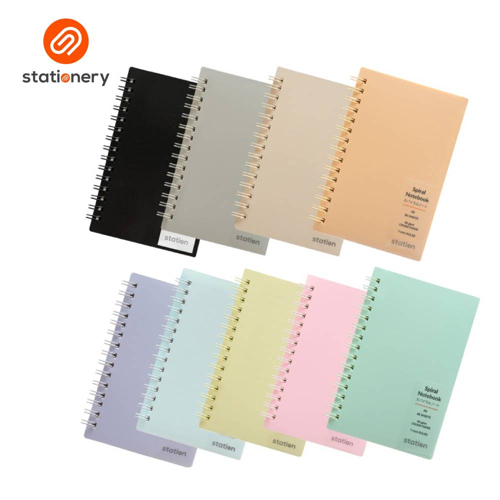 PP Cover Side Spiral Pocket Notebook - A6 – SM Stationery