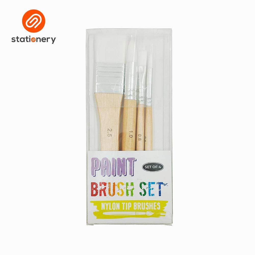 Nylon Tip Brushes - Set of 4 – SM Stationery