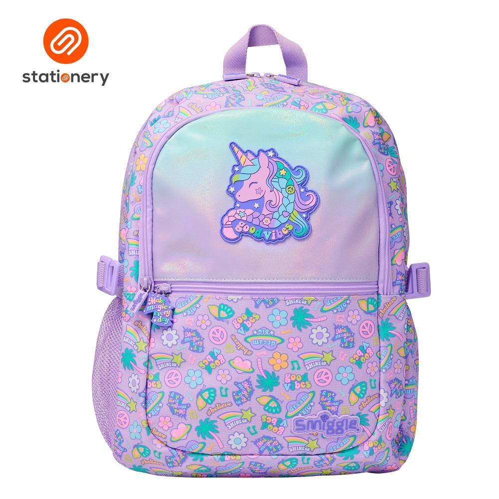 Smiggle All Stars Classic Attach Backpack - Lilac – SM Stationery