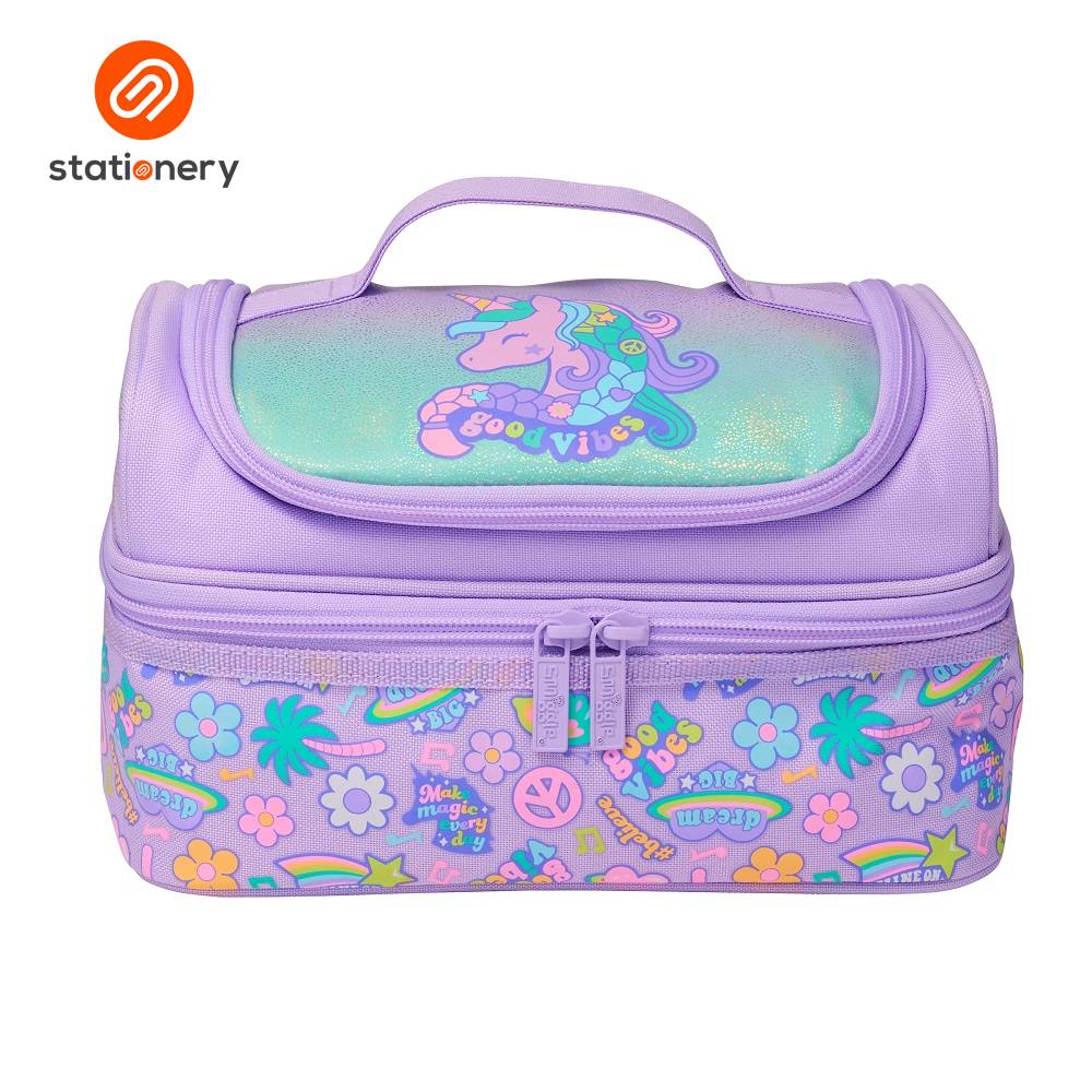 Smiggle All Stars Double Decker Lunchbox - Lilac – SM Stationery