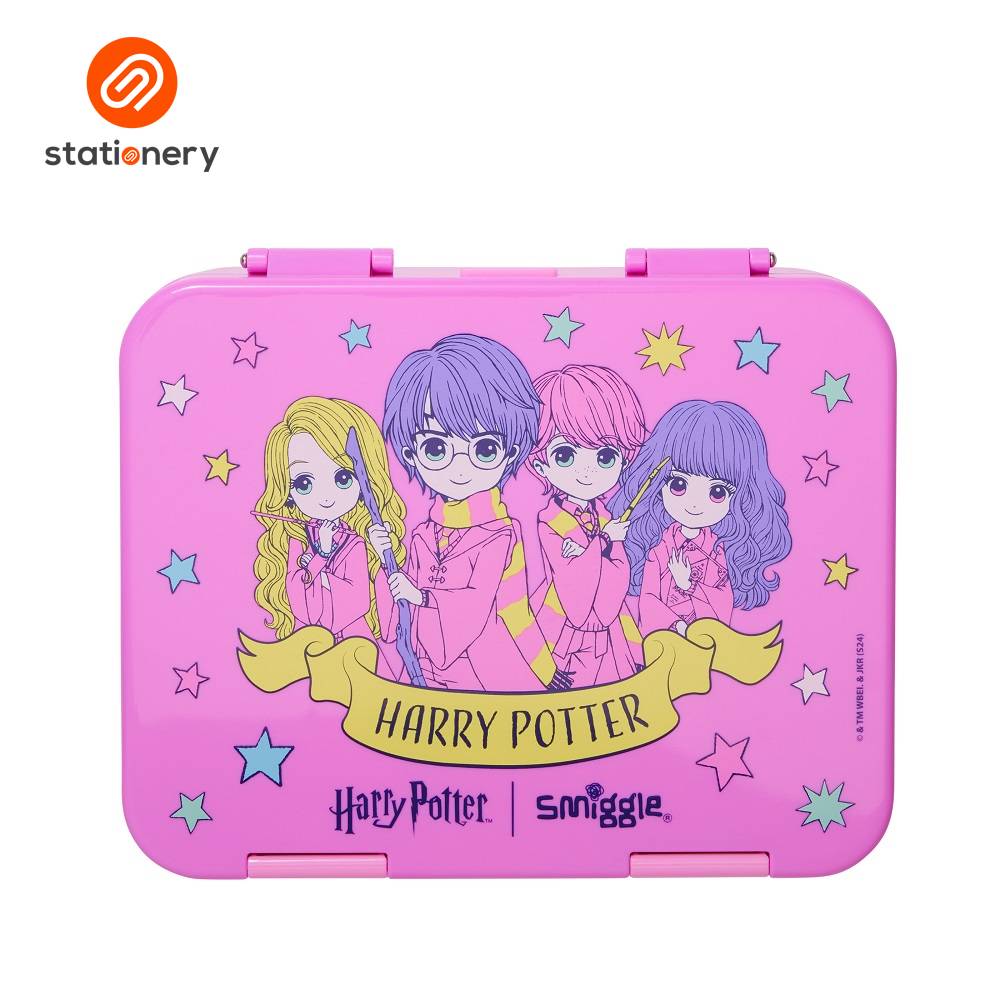 Smiggle Harry Potter Large Happy Bento Lunchbox - Pink – SM Stationery