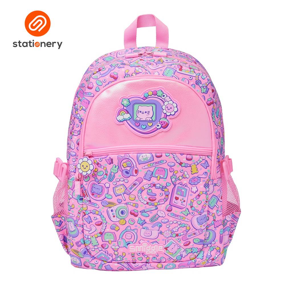 Smiggle Super Charge Classic Attach Backpack - Pink – SM Stationery