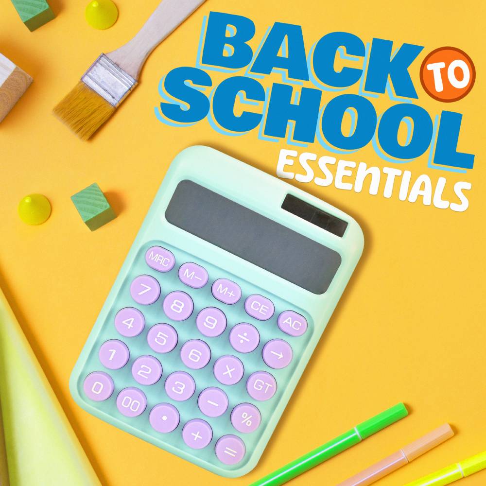 12 Digits Desktop Colored Calculator with Solar – SM Stationery