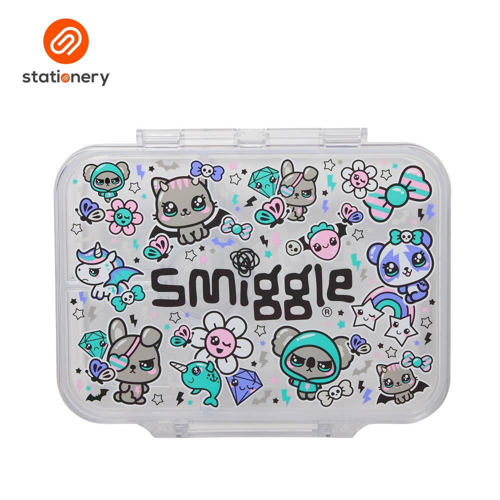 Smiggle Trailblazer Medium Bento Lunchbox - Black Mix – SM Stationery