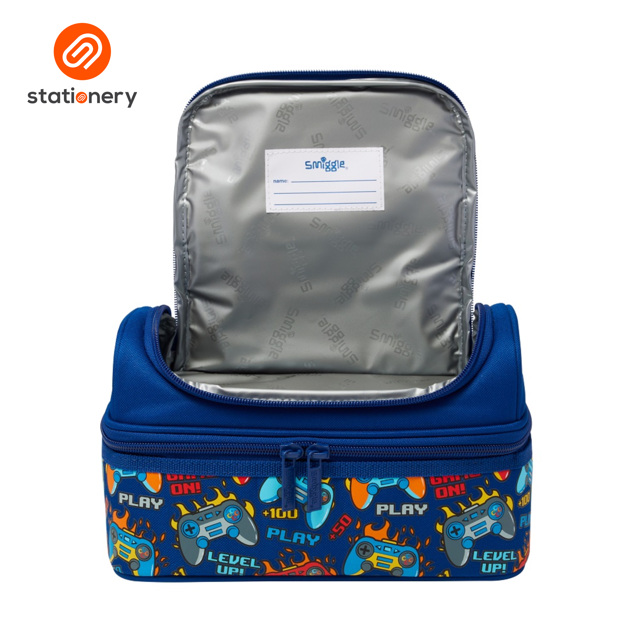 Smiggle Elements Double Decker Lunchbox - Navy – SM Stationery