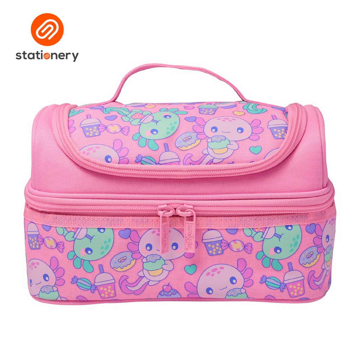 Smiggle Elements Double Decker Lunchbox - Pink – SM Stationery