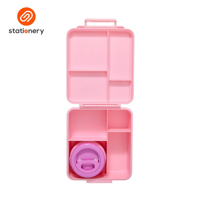 Smiggle Wildflower Bento Lunchbox With Insulated Food Jar - Pink