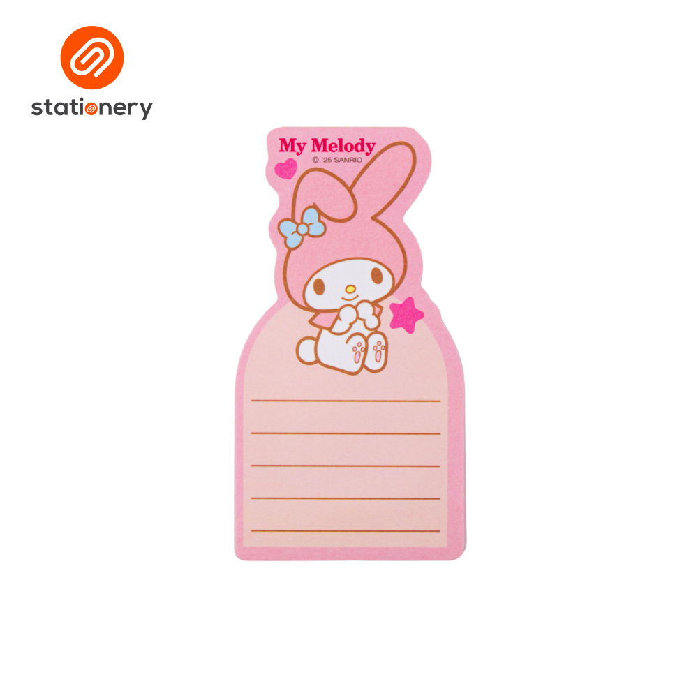 Sanrio Characters Non-Stick Notepad Ruled Diecut (3x4in) – SM Stationery