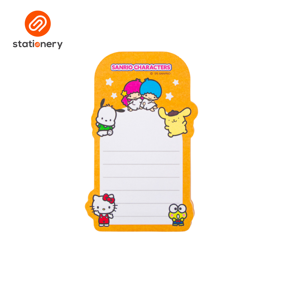 Sanrio Characters Non-Stick Notepad Ruled Diecut (3x4in) – SM Stationery