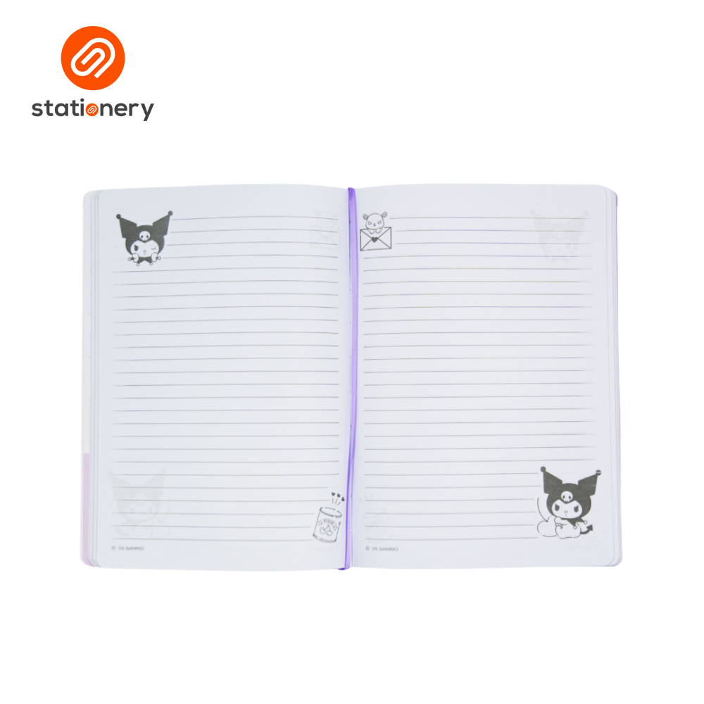 Kuromi Journal Ruled HC w/ Jacket A5 (148x210mm) – SM Stationery