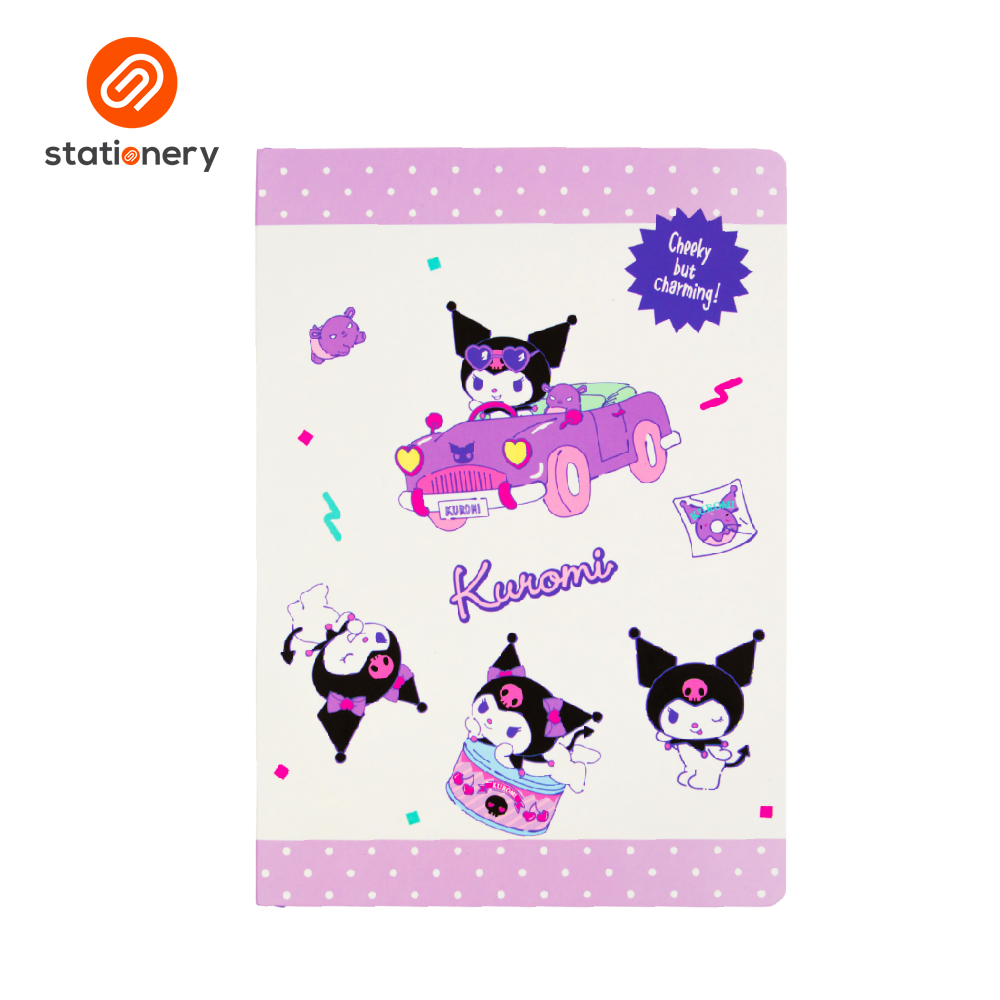 Kuromi Journal Ruled HC w/ Jacket A5 (148x210mm) – SM Stationery