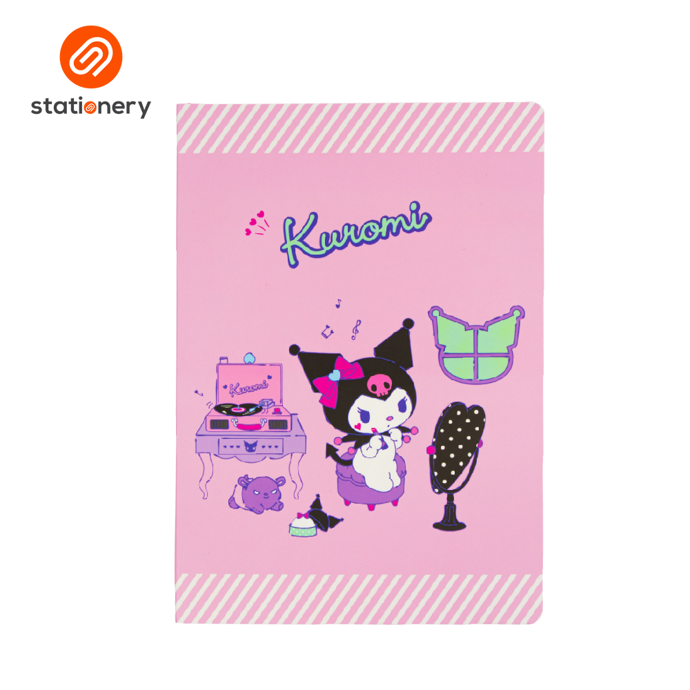 Kuromi Journal Ruled HC w/ Jacket A5 (148x210mm) – SM Stationery