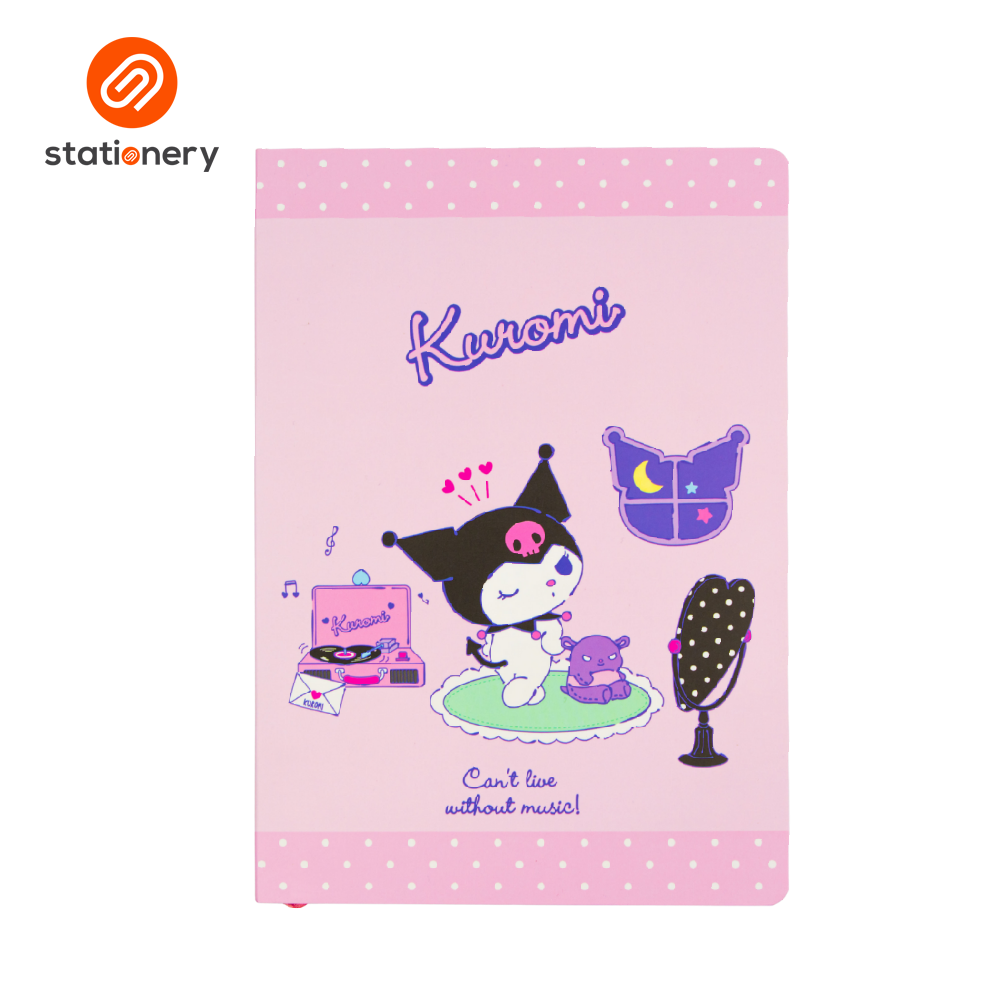 Kuromi Journal Ruled HC w/ Jacket A5 (148x210mm) – SM Stationery