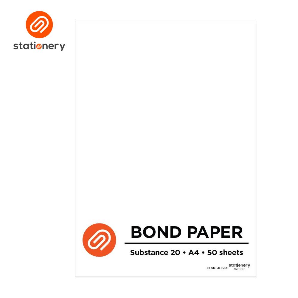 Bond Paper 50 Sheets - A4 – SM Stationery