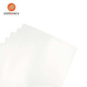 L Type Plastic Single Folder Pack of 5 - A4 – SM Stationery