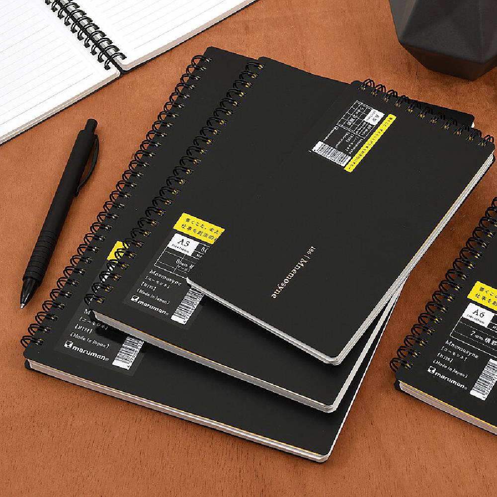 Maruman Mnemosyne N186 Side Spiral Horizontal Pad 100x184mm - 80 Sheet ...