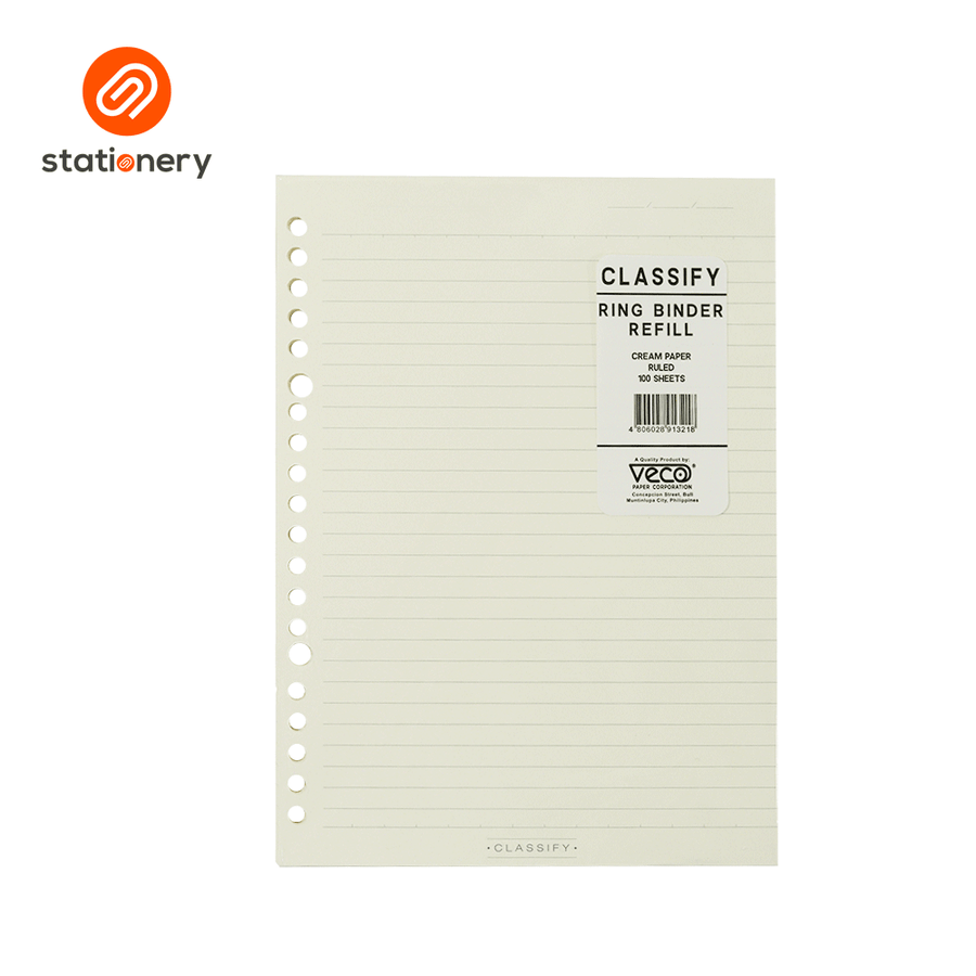 Veco Classify Ring Binder Refill – SM Stationery