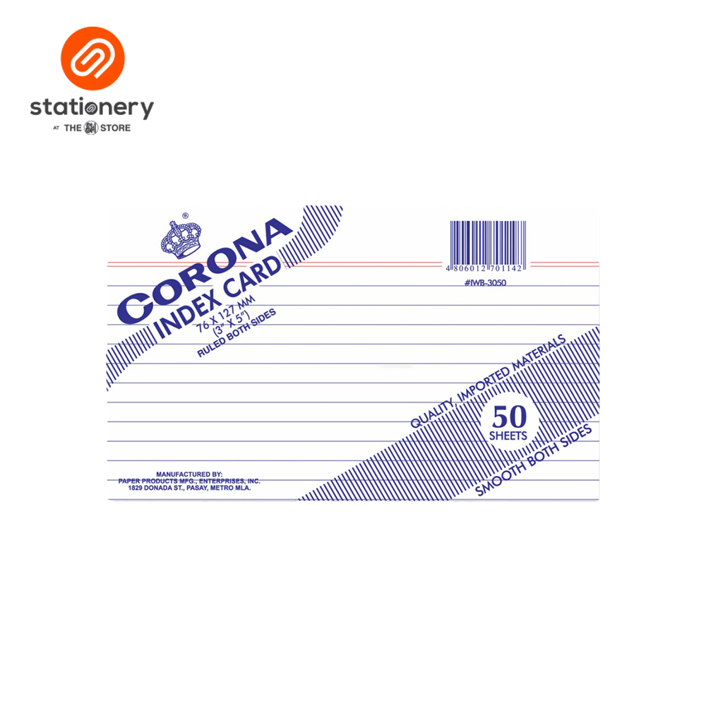 Buy Corona Index Card 50 Sheets per Pack | SM Stationery
