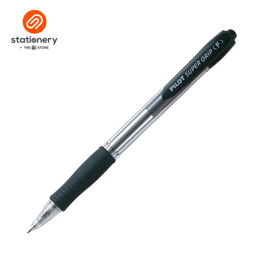 Pilot Super Grip Ball Point Pen Fine 0.7mm Black – SM Stationery