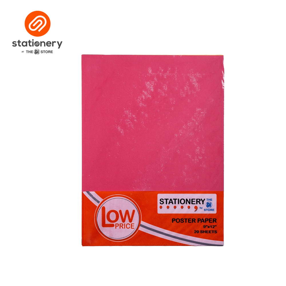 Low Price Poster Paper 9X12" 20 Sheets – SM Stationery