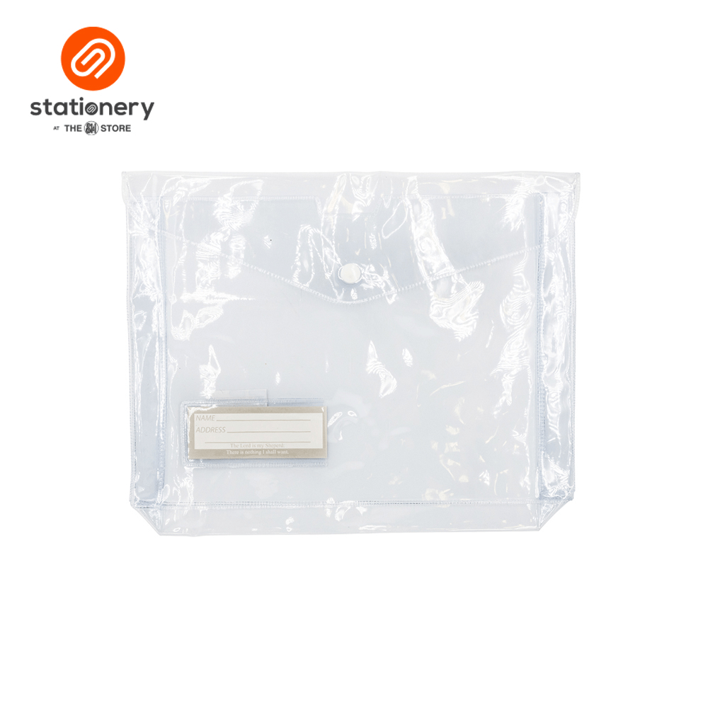 Clear Plastic Expanding Mini Envelope With Snap Button – SM Stationery