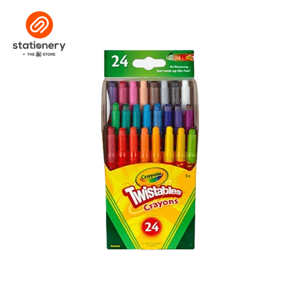 Crayola Mini Twistable Crayons 24 Colors – SM Stationery