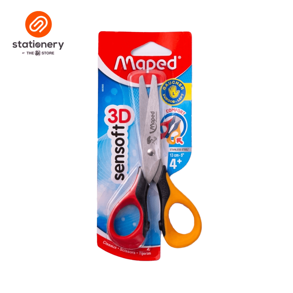 Maped Sensoft Scissors with Flexible Handles 13cm-5" For Left Handed ...