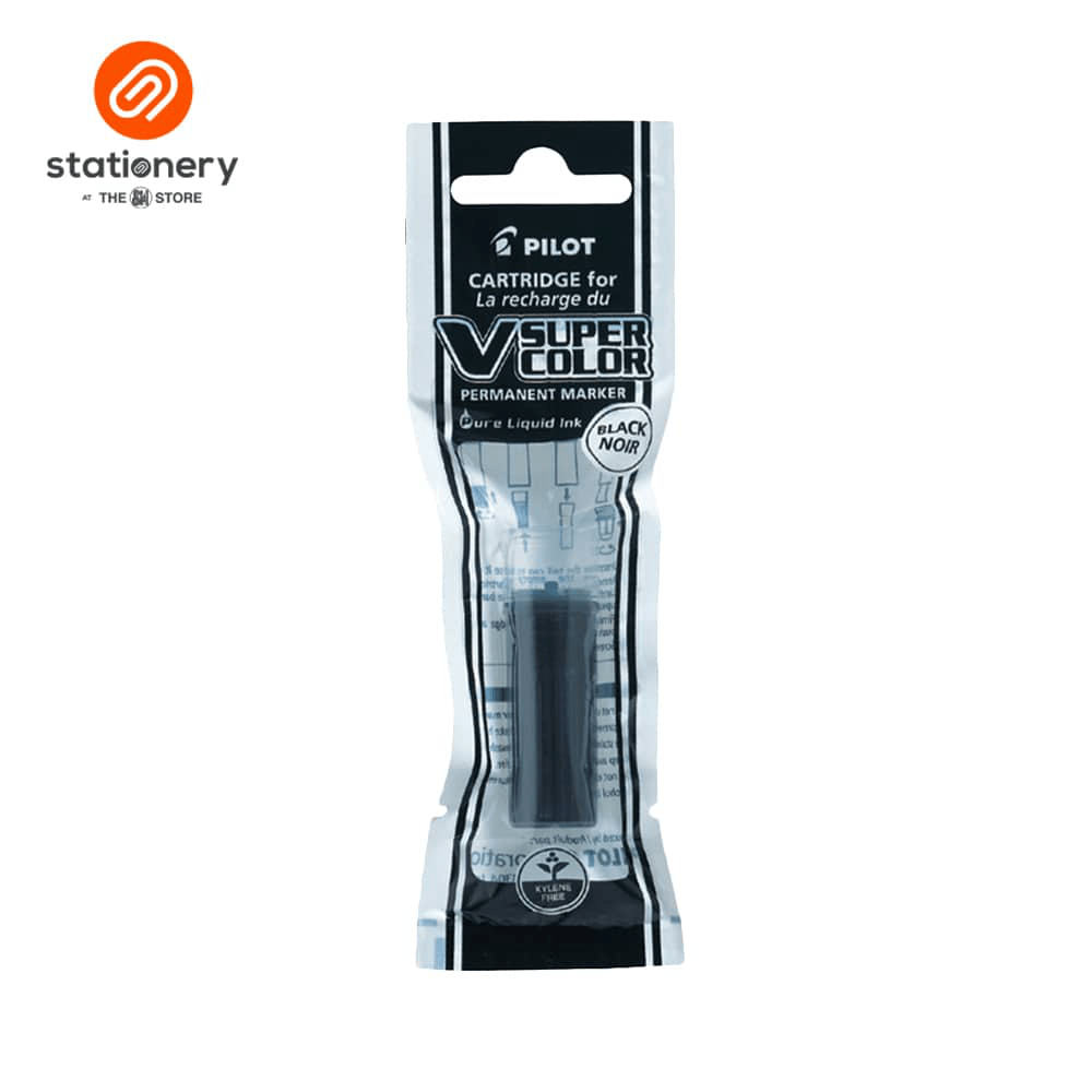 Pilot V Super Color Permanent Marker Ink Cartridge Refill Black – SM ...