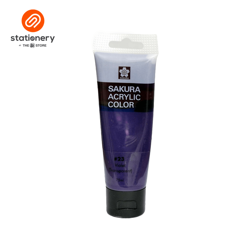Sakura Acrylic Paint Tubes 75ml - Violet #23 – SM Stationery