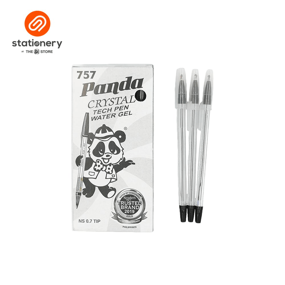 Panda Crystal Ball Pen Box of 25 Black – SM Stationery