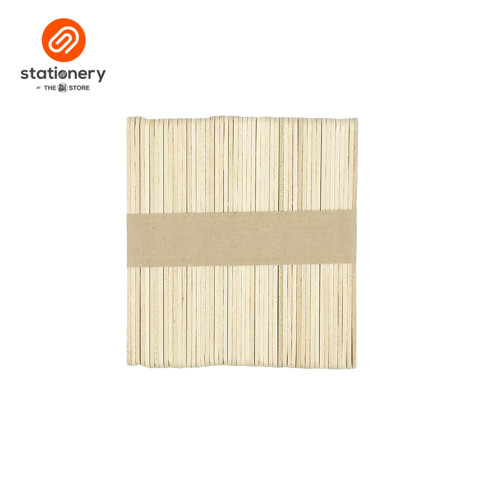 Natural Wooden Popsicle Sticks Pack of 50 – SM Stationery