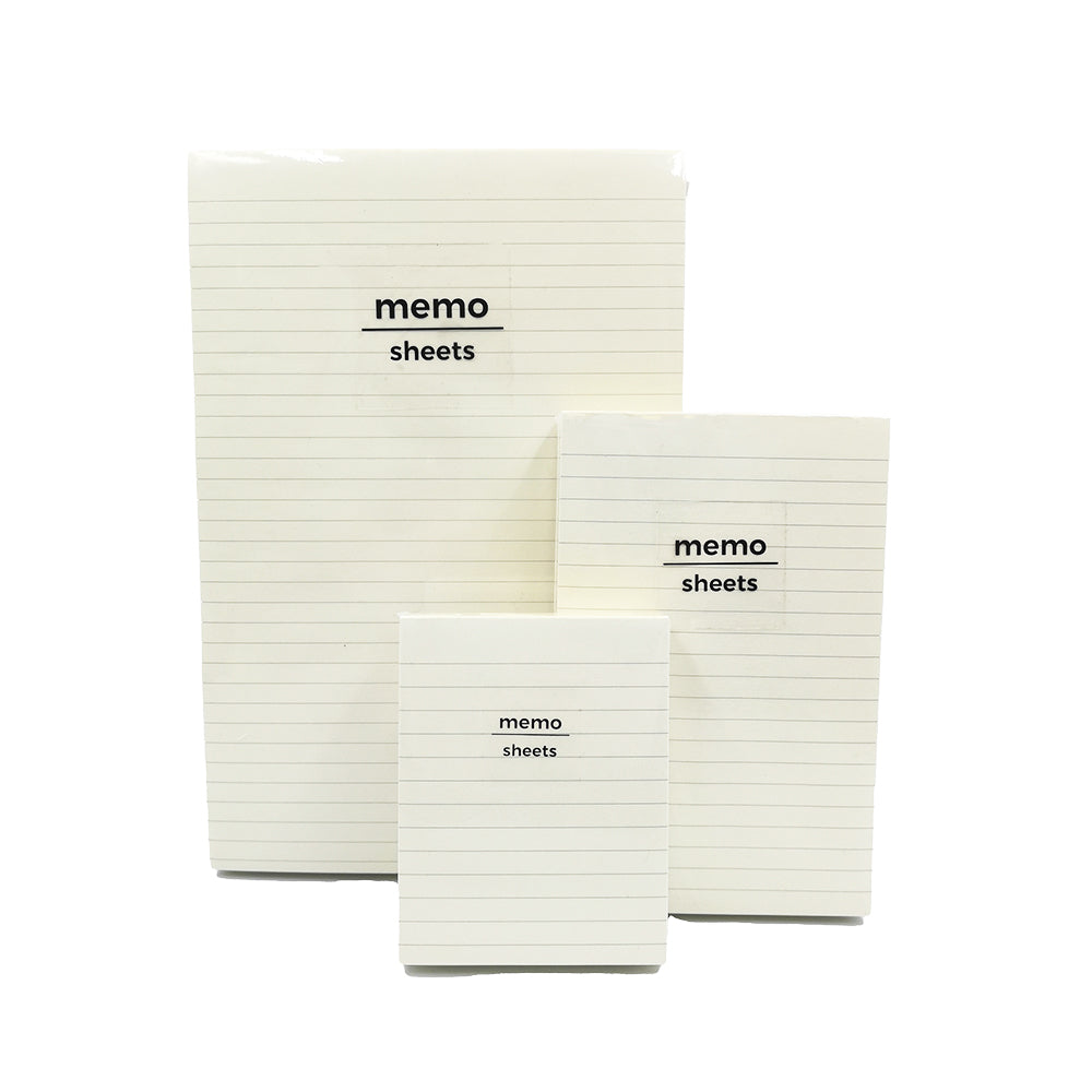 Padded Memo Pad Ruled Cream – SM Stationery