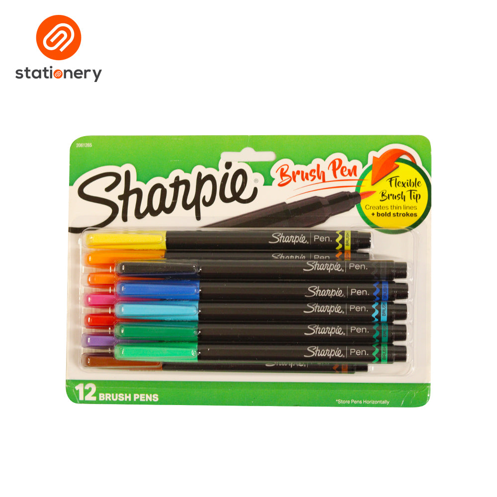 Sharpie Brush Pen Assorted 12ct – SM Stationery